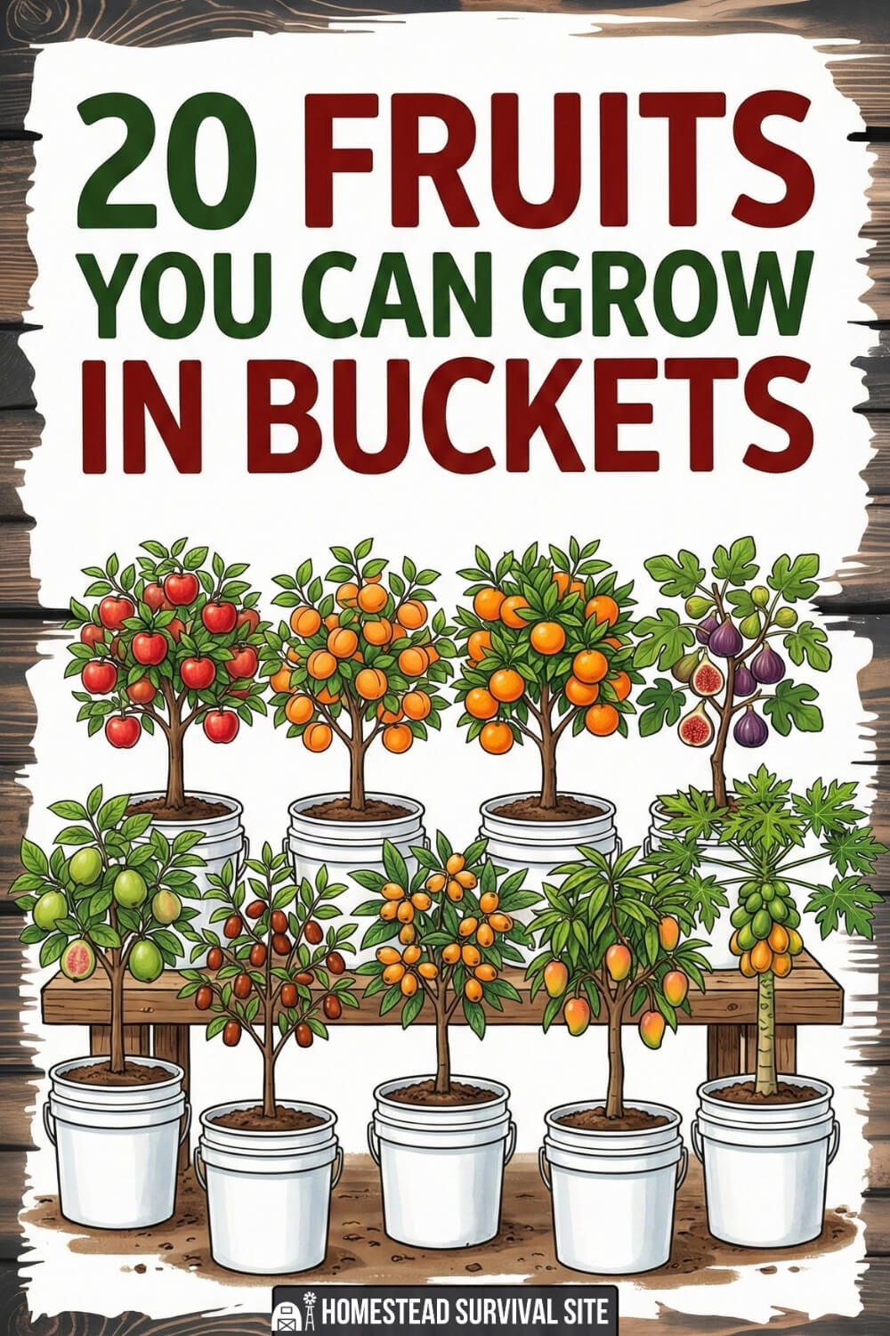 20 Fruits You Can Grow in Buckets