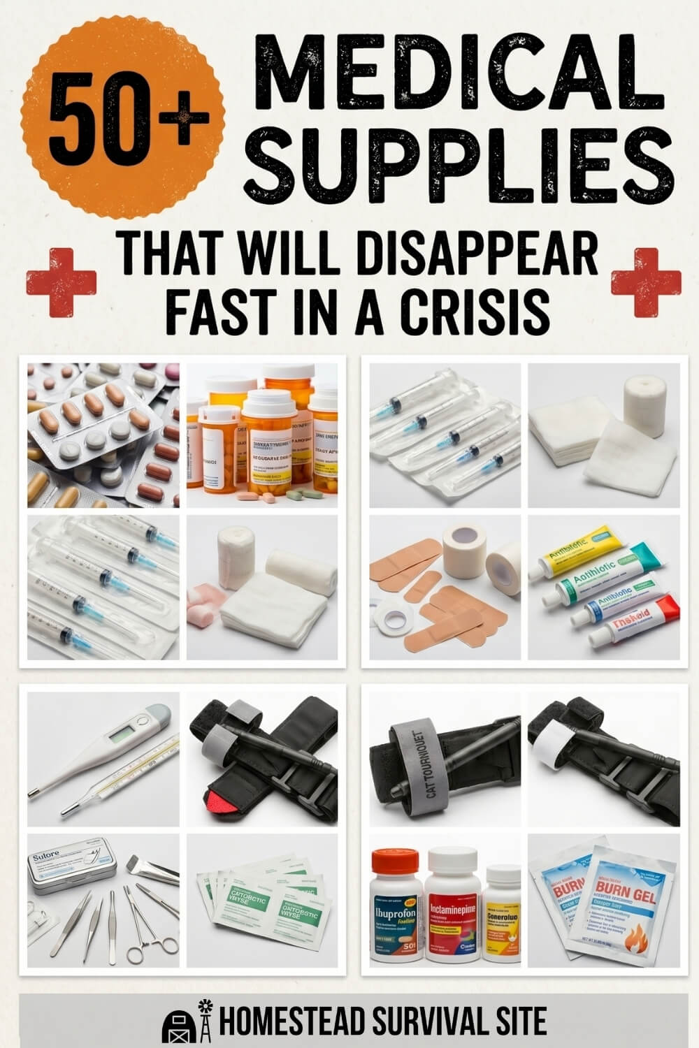 50+ Medical Supplies That Will Disappear FAST in a Crisis
