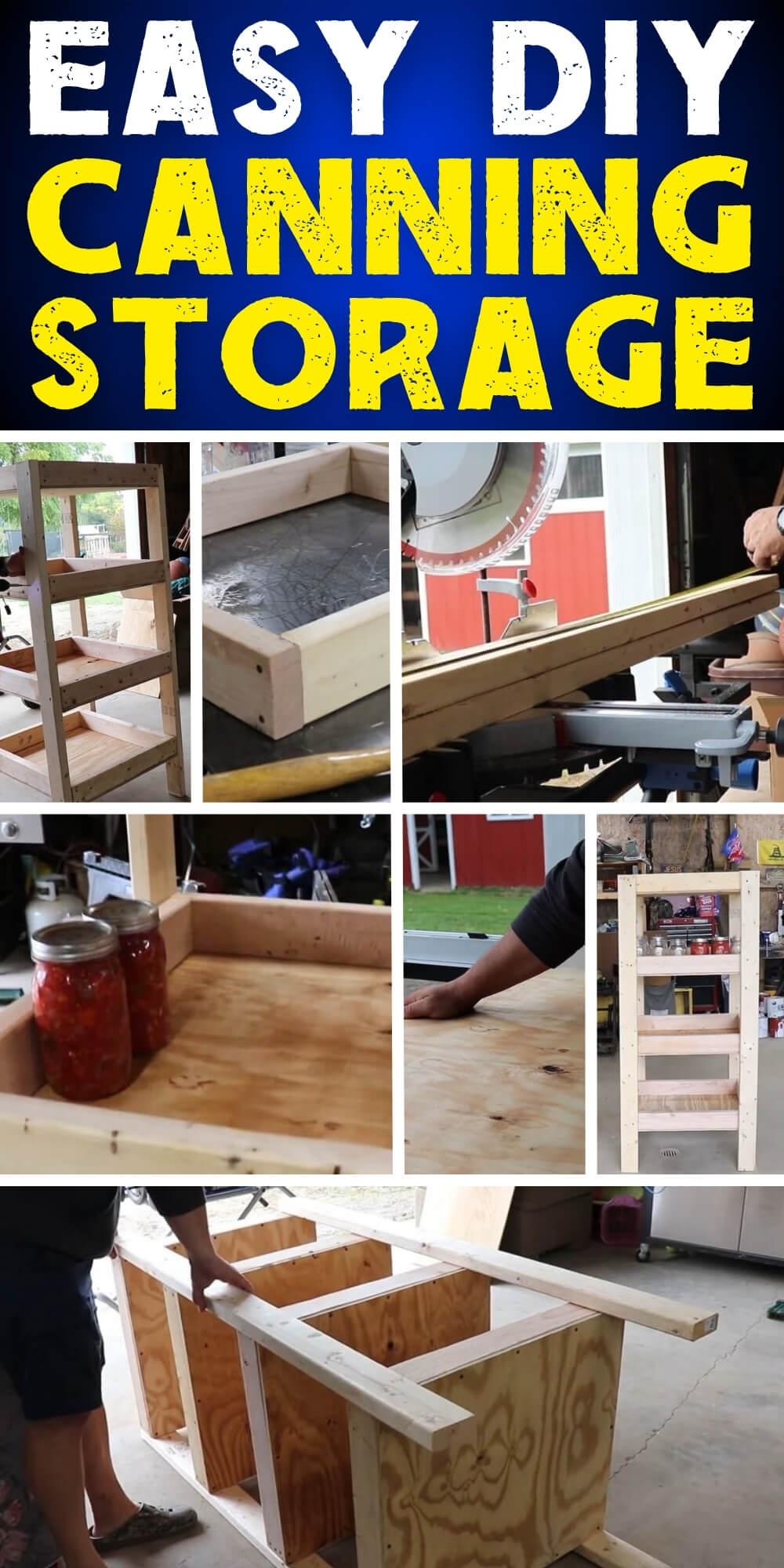 Easy DIY Canning Storage