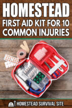 Homestead First Aid Kit for 10 Common Injuries
