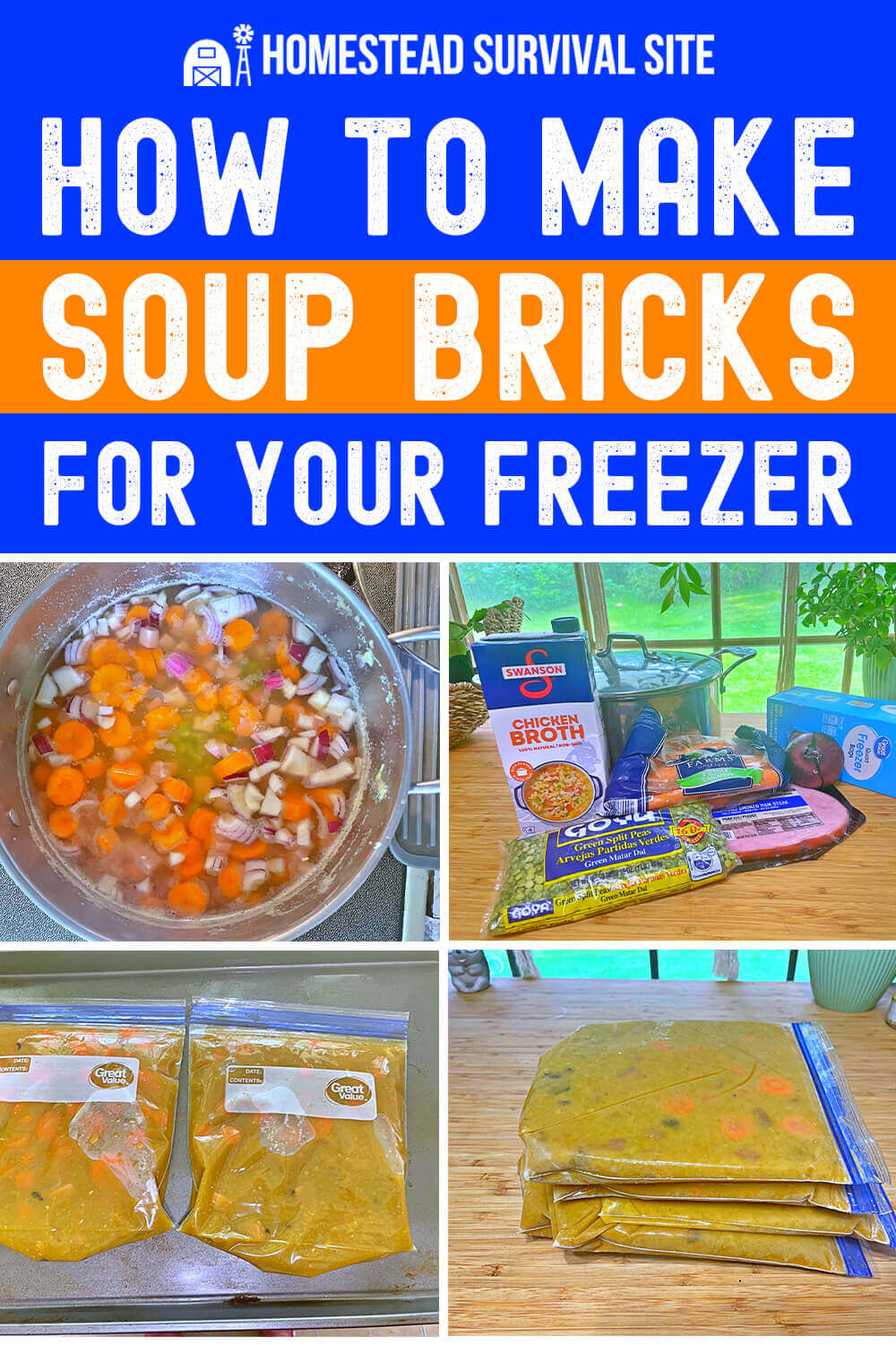 How to Make Soup Bricks for Your Freezer