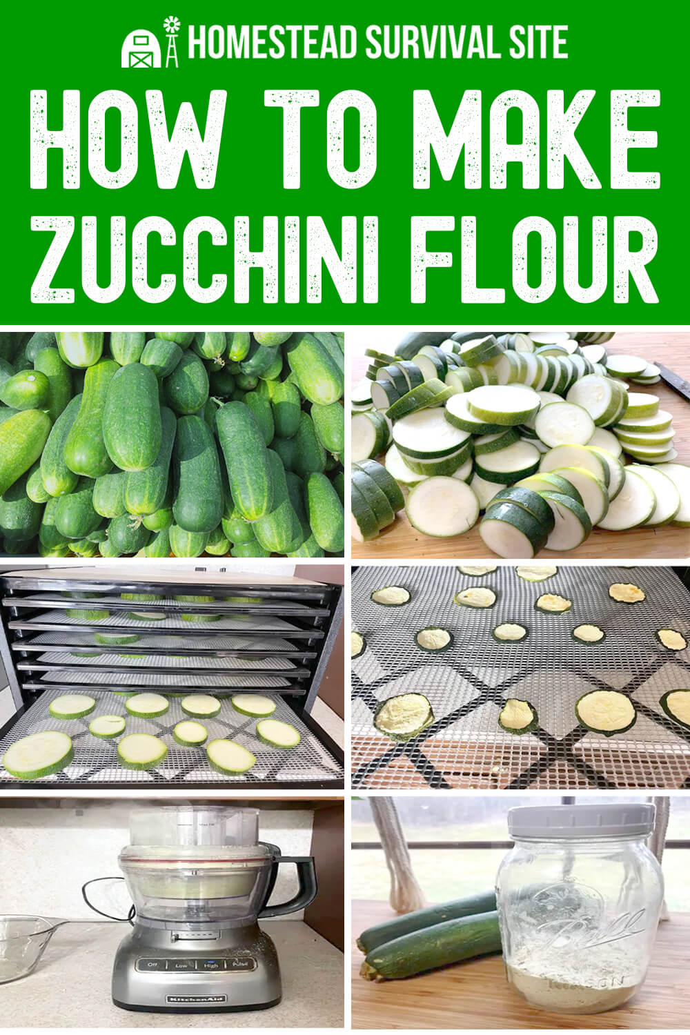 How to Make Amish Flour (Zucchini Flour)
