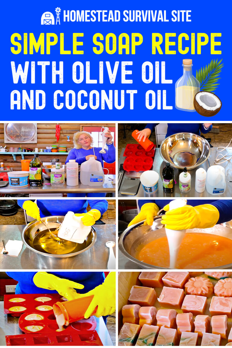 Simple Soap Recipe With Olive Oil and Coconut Oil