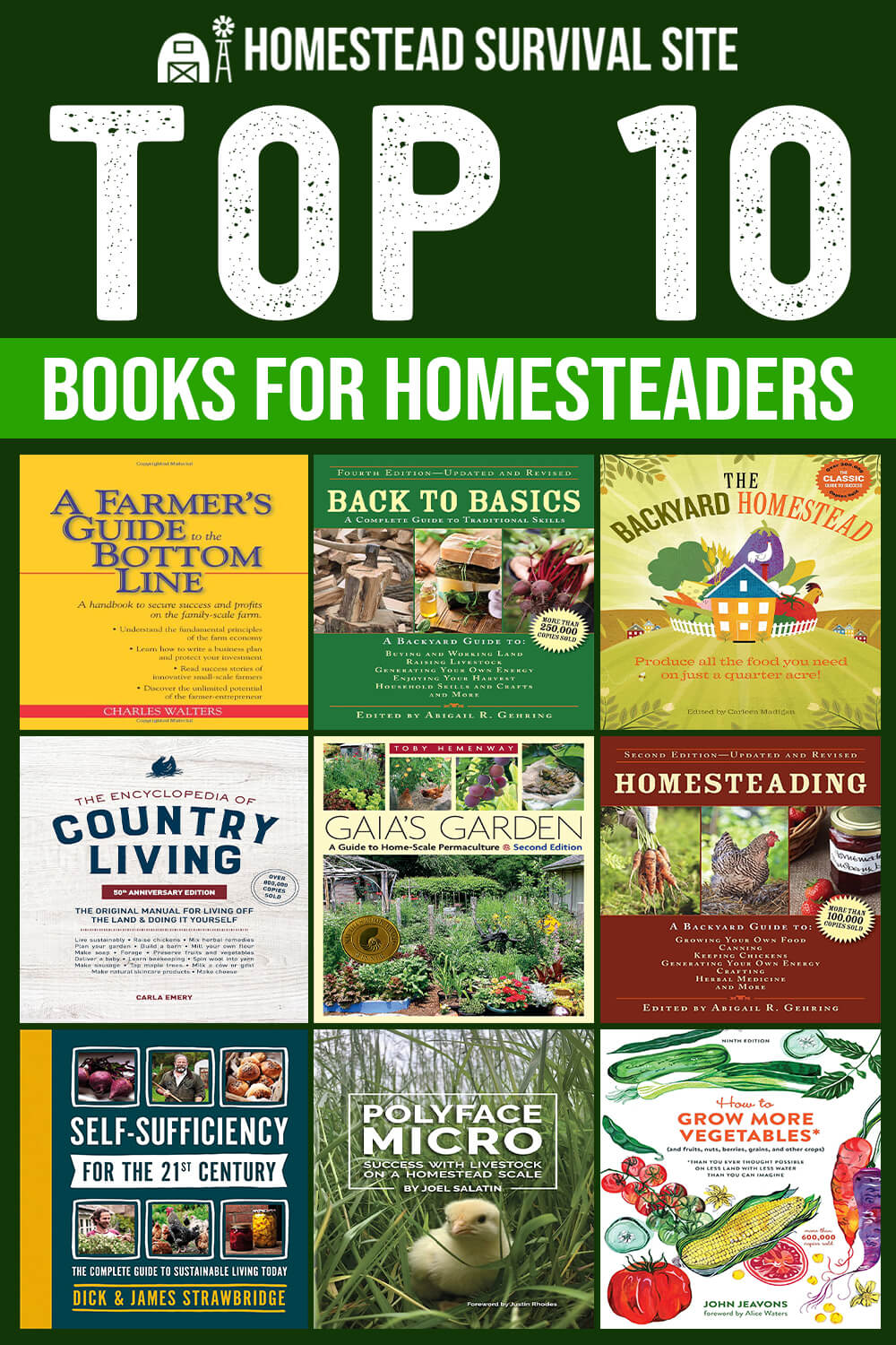 Top 10 Books for Homesteaders
